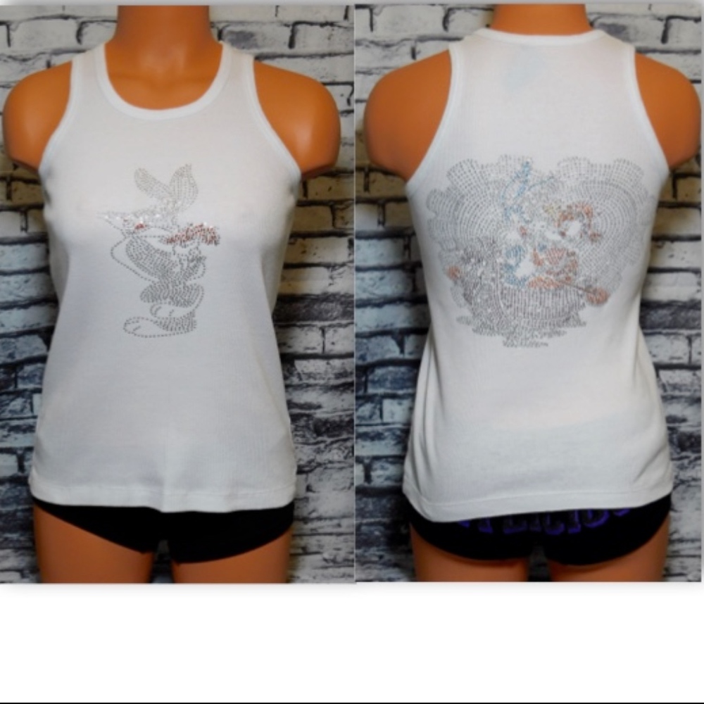 Classic Looney Tunes Bugs Bunnyrib Knit Tank Top - Gem